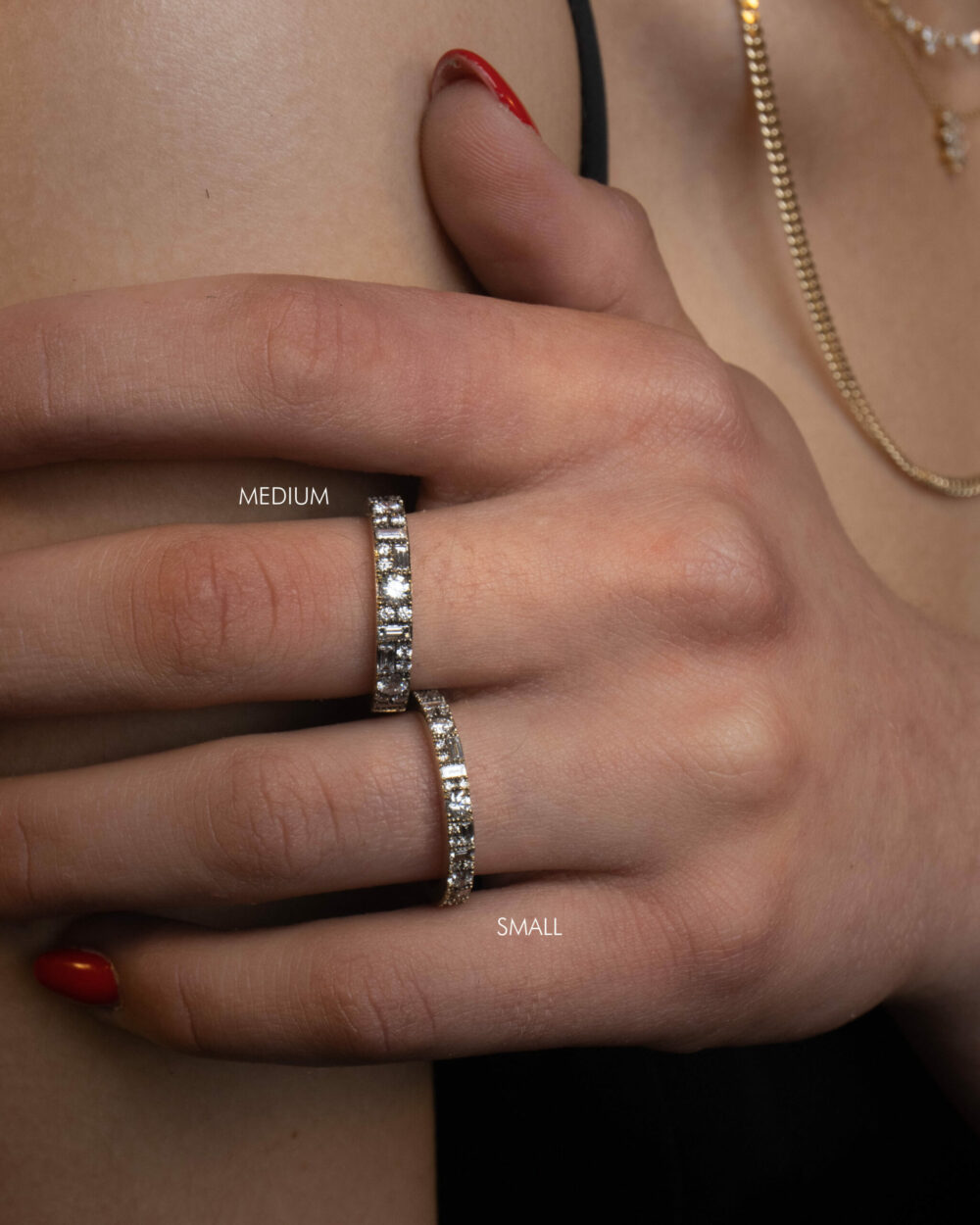 All Shapes Diamond Ring (SMALL) - Malka Jewelry