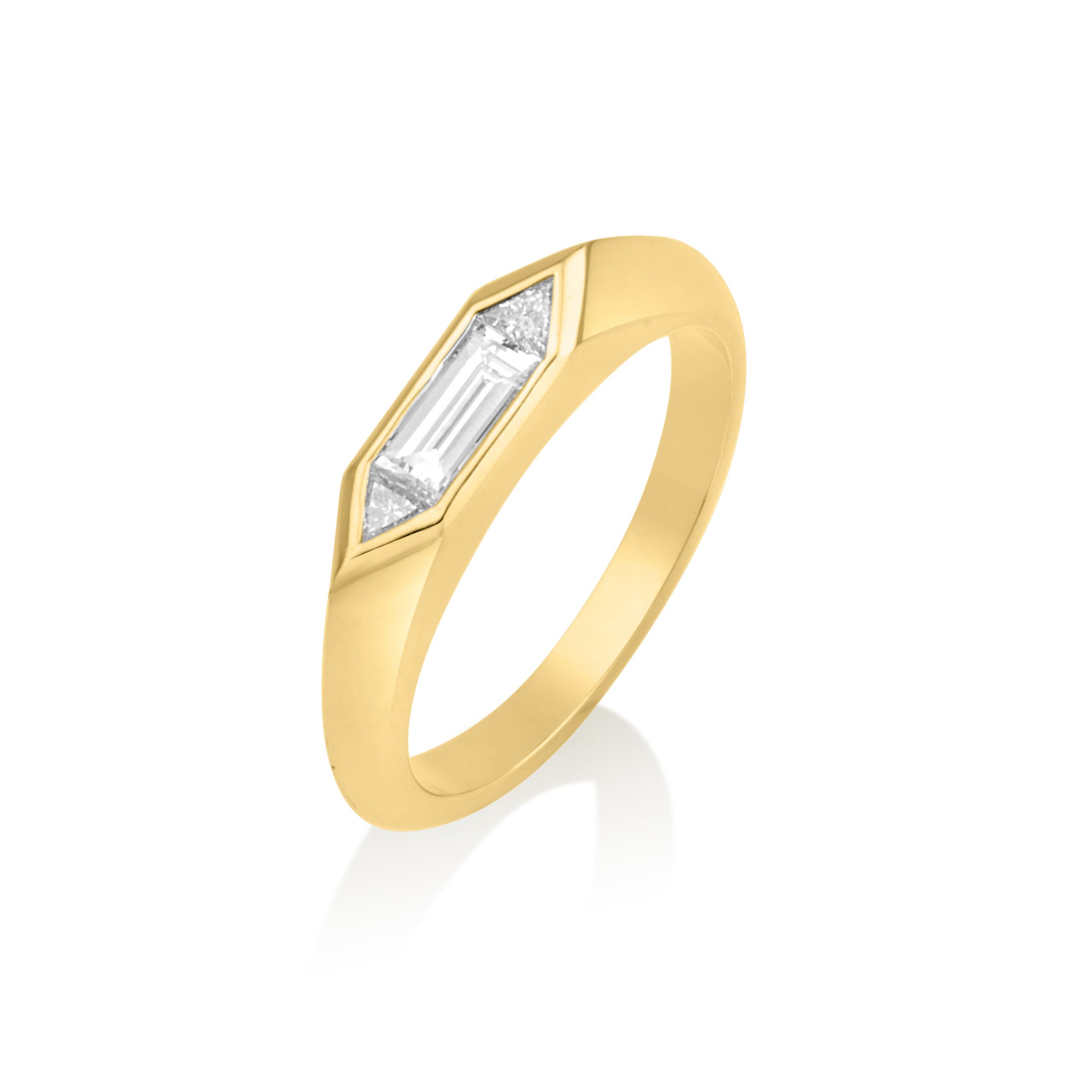 Sophie Ring in White Diamonds - Malka Jewelry