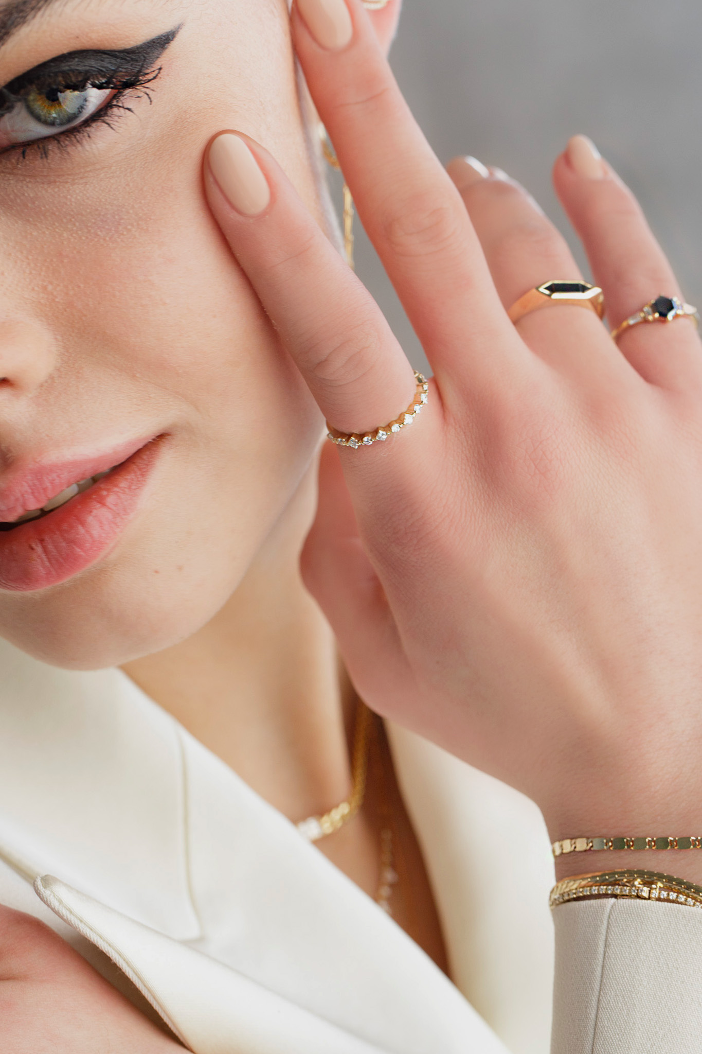 All Diamond Moran Ring - Malka Jewelry