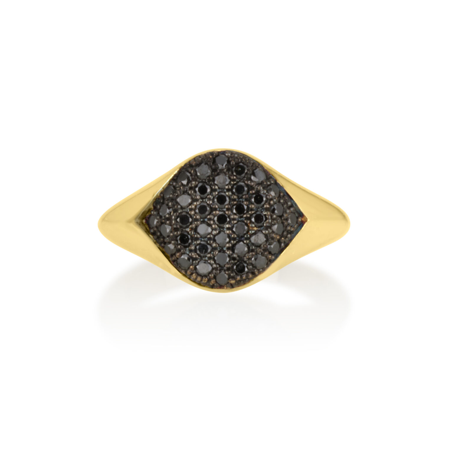 Danielle Ring in Black Diamonds - Malka Jewelry