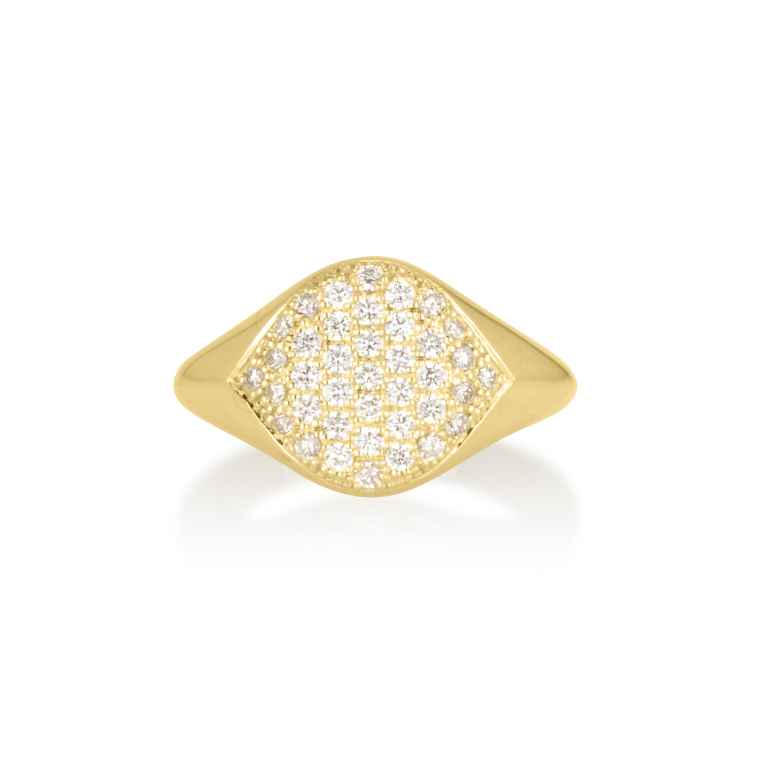 Danielle Ring in White Diamonds - Malka Jewelry