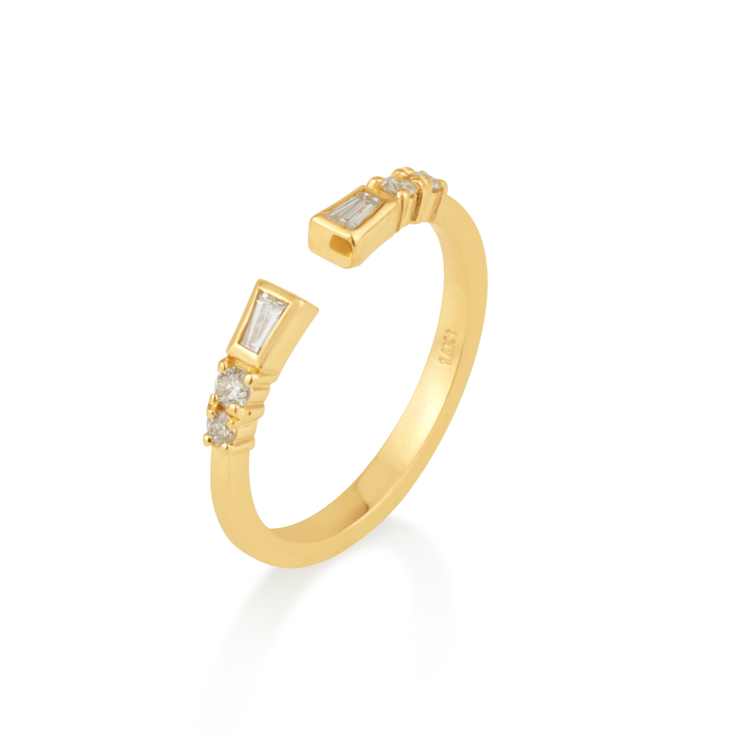 Jonathan Ring in White Diamonds - Malka Jewelry