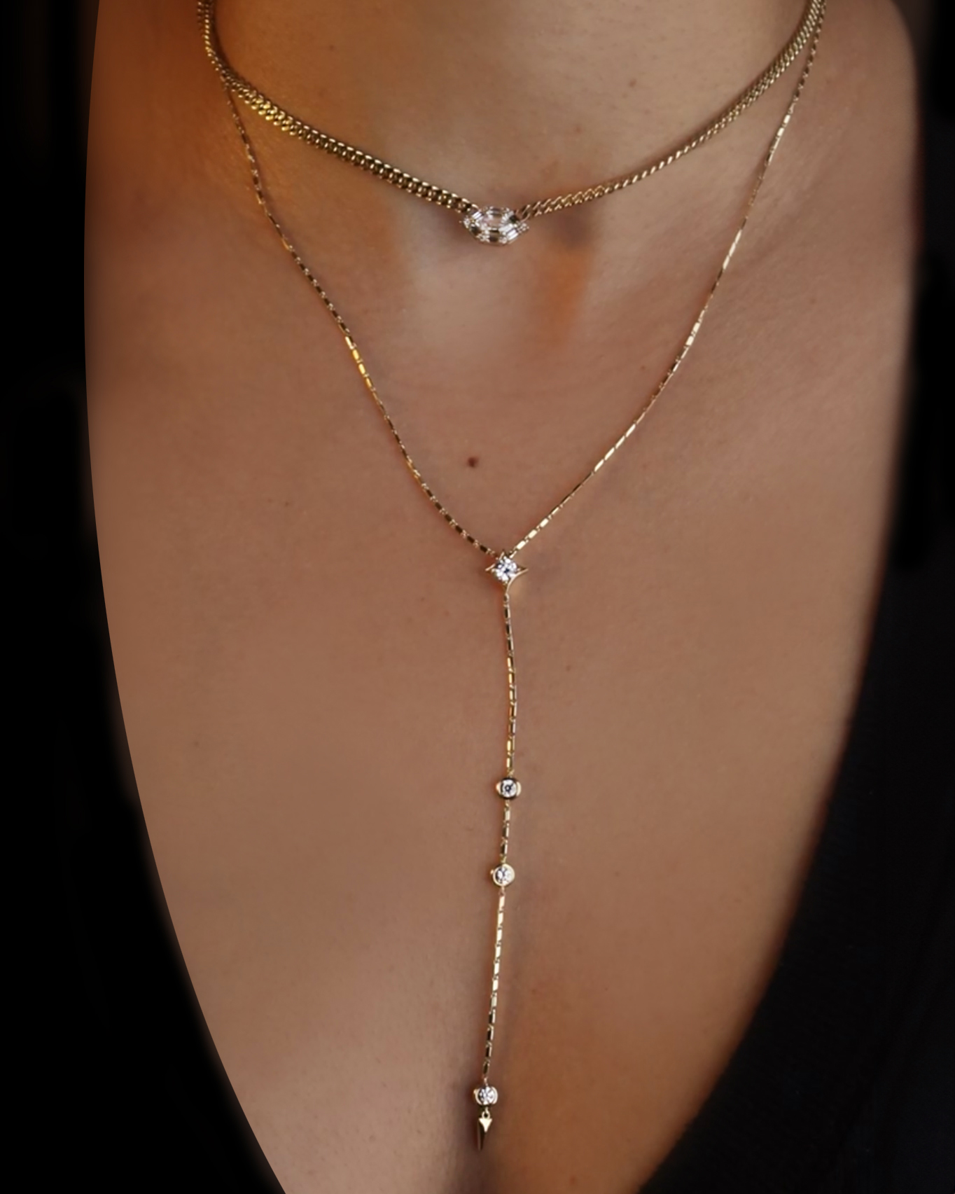 Noa Tie Necklace - Malka Jewelry