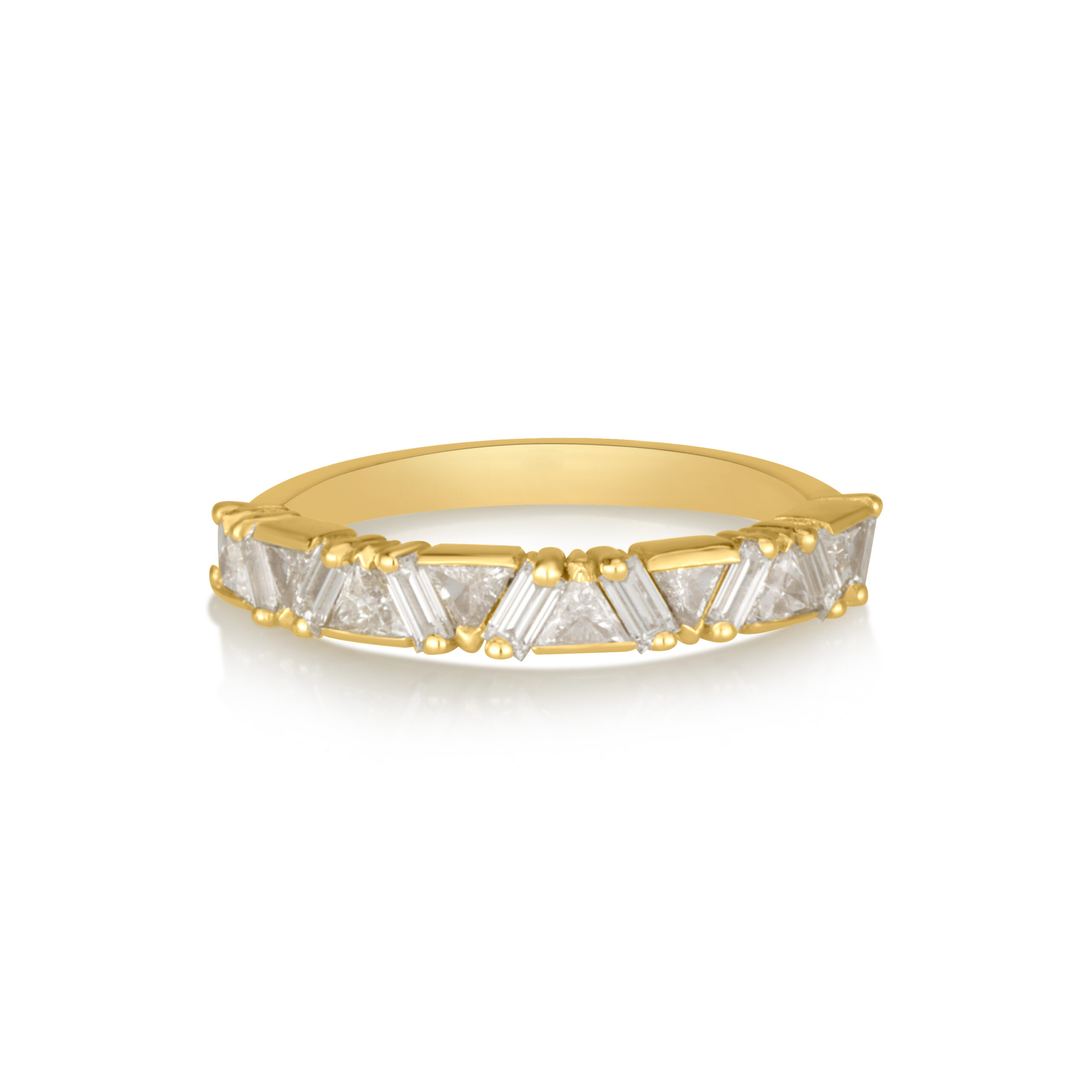 Haleli Ring in White Diamonds - Malka Jewelry