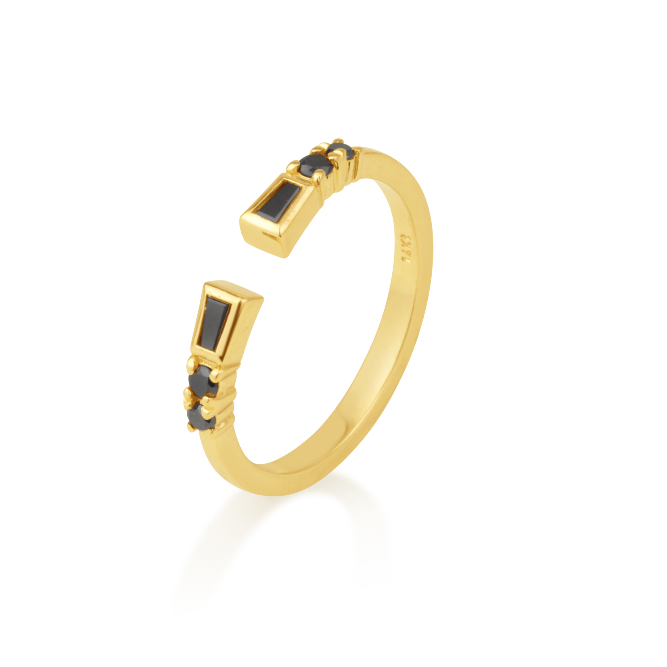 Jonathan Ring in Black Diamonds - Malka Jewelry