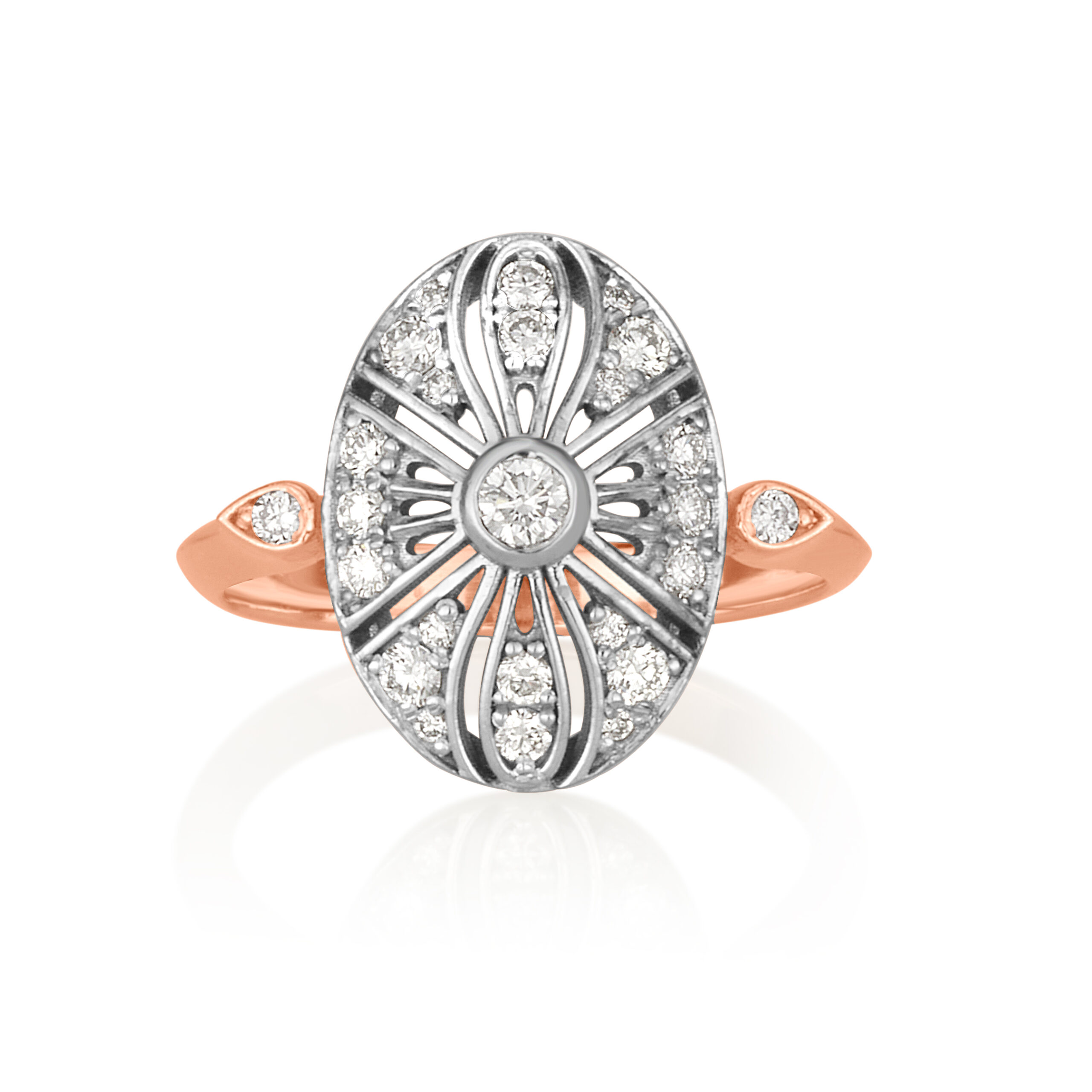 Oval diamond Maggie ring - Malka Jewelry